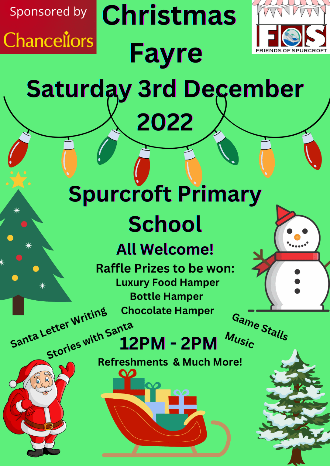 Chancellors Sponsors Friends of Spurcroft Christmas Fayre | Community ...